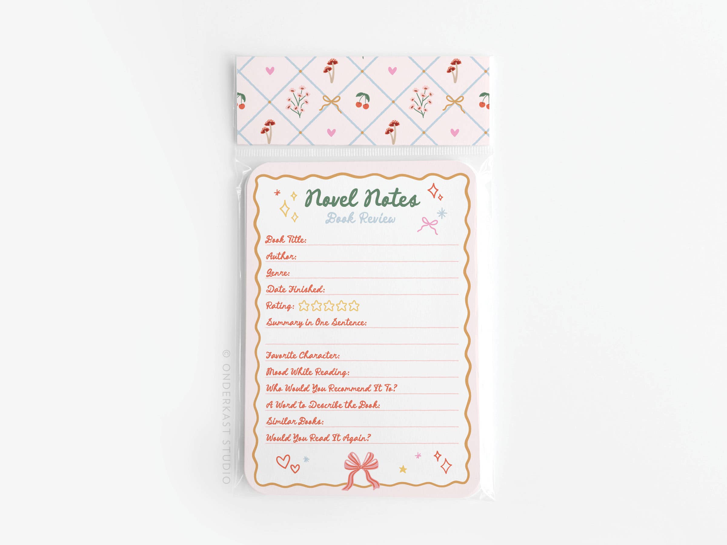 Coquette Novel Notes Book Review Cards – Grump & Sunshine Bookshop